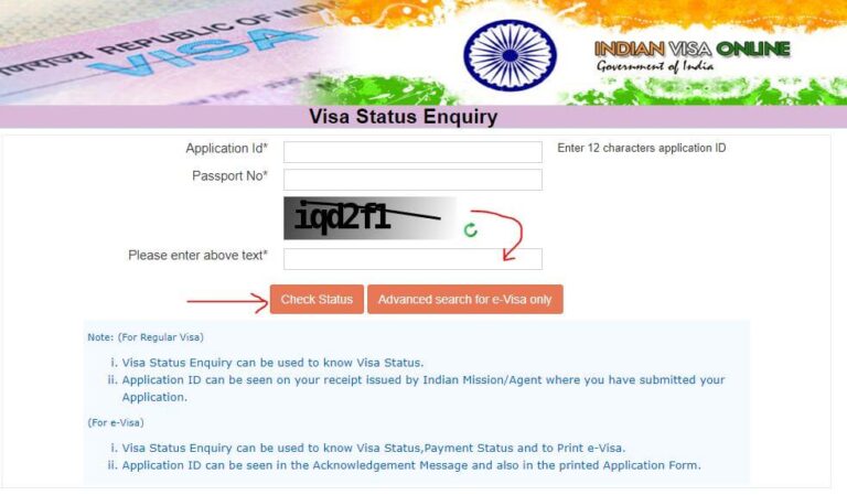 Indian Visa Status Check Online by Passport Number | eServicesbd